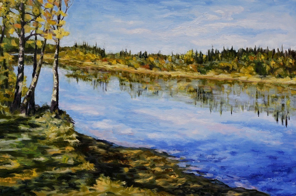 Two Canadian Landscape Paintings rendered as home