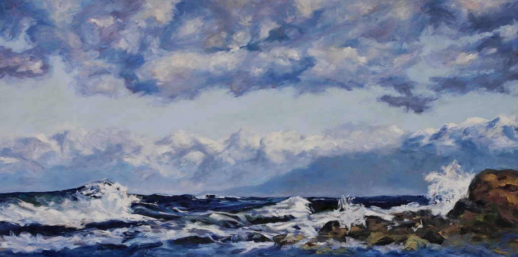 Large Terrill Welch landscape paintings showing at Massey Gallery in ...